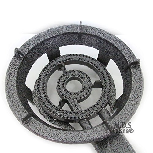M.D.S Cuisine Cookwares Propane Single Big Large Gas Burner Portable Stove Camping BBQ with Hose & Regulator