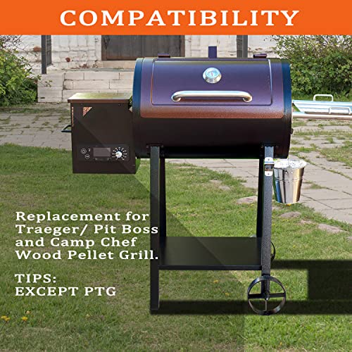 FCCUM Replacement 1.6 RPM Auger Motor Kit,Compatible with Traeger/Pit Boss Wood Pellet Grills& Camp Chef Smoker Grill, BBQ Auger Motor