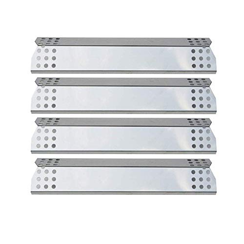 Stainless Steel Grill Heat Plate Shield Tent Replacement for Nexgrill 720-0830H, Grill Master 720-0697, 720-0737,Uberhaus 780-0003 Gas Grill 14 9/16" x 3 3/8"(4 Pack)
