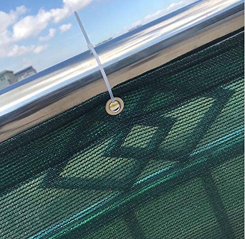 GWOKWAI Fence Privacy Screen Mesh, Heavy Duty Windscreen Fencing Netting with 12pcs Tie Shade Net Cover for Garden Fence Construction Site Yard