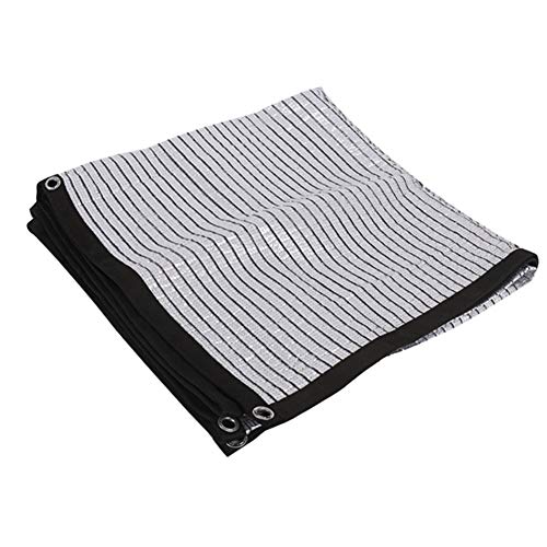 GZHENH- Shade Cloth Shading net,Fence Privacy Screen Aluminum Foil Mesh Fleshy Balcony Outdoor Sun Room Metal Hole Anti-UV Breathable Durable,Customizable (Color : Silver, Size : 3x6m)
