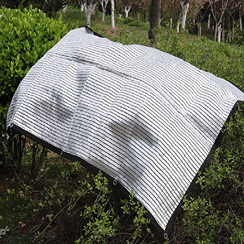 GZHENH- Shade Cloth Shading net,Fence Privacy Screen Aluminum Foil Mesh Fleshy Balcony Outdoor Sun Room Metal Hole Anti-UV Breathable Durable,Customizable (Color : Silver, Size : 3x6m)