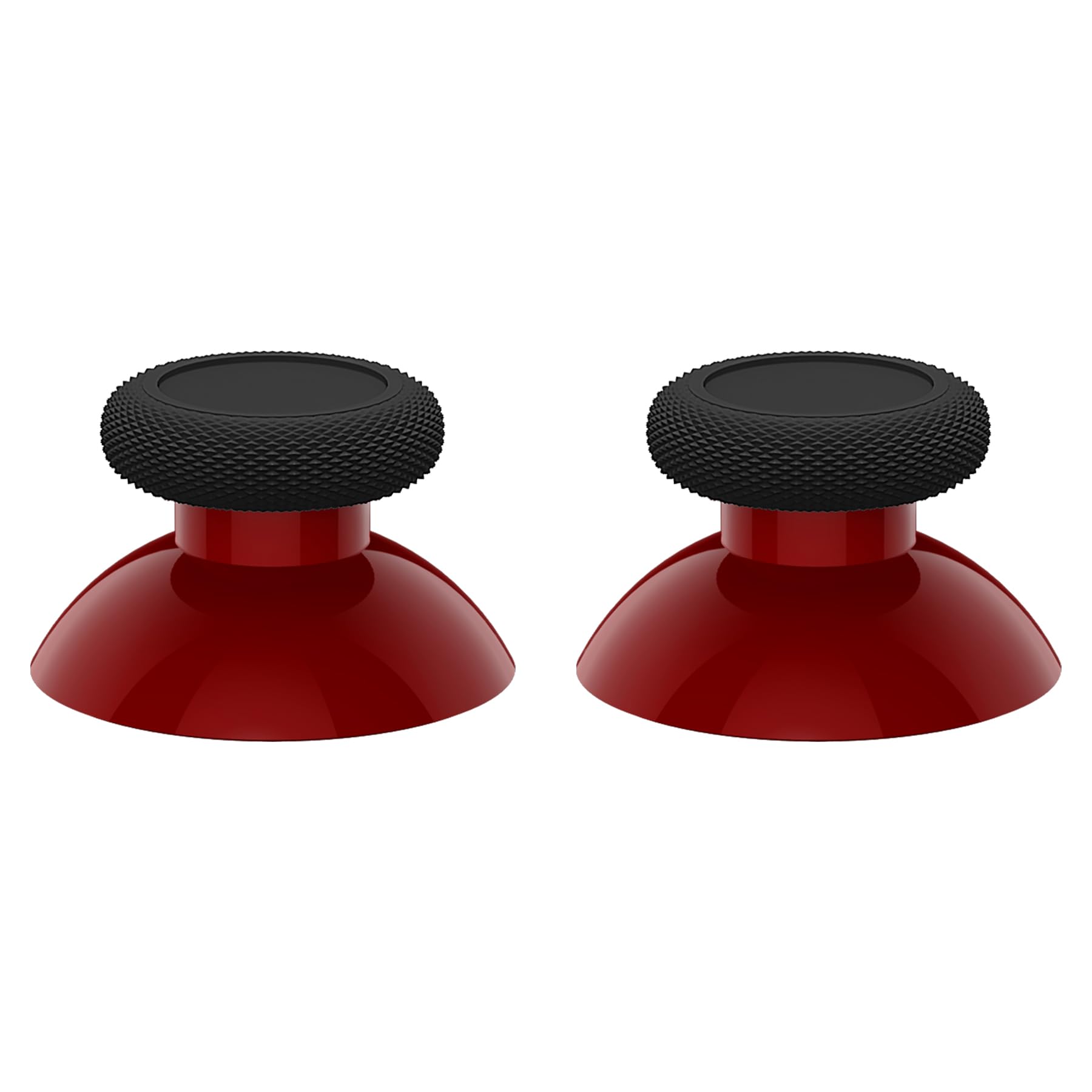 eXtremeRate Replacement Thumbsticks for Xbox Core Wireless Controller, Joysticks Repair Kit for Xbox Series X/S Controller, Custom Analog Stick Buttons for Xbox One S/X/Elite - Carmine Red & Black