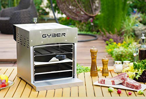 Dutton 2-in-1 Portable Outdoor Gas Grill Steak + Pizza Propane Infrared Grill | Efficient Heating Element