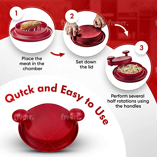 Castle Fit - Chicken Shredder Tool with Silicone Tipped Tongs - Chicken Shredder Tool Twist and Meat Shredder Tool decreases meal prep time and clean up - Amish Chicken Shredder is safe and convenient