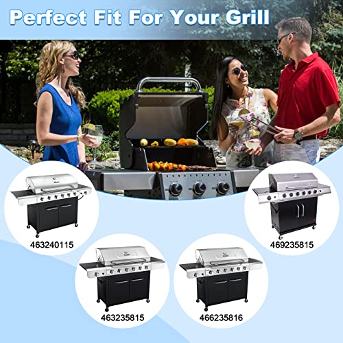 Adviace Grill Parts Kit for Charbroil 463240115 463235815 469235815 466235816 6 Burner Replacement Parts