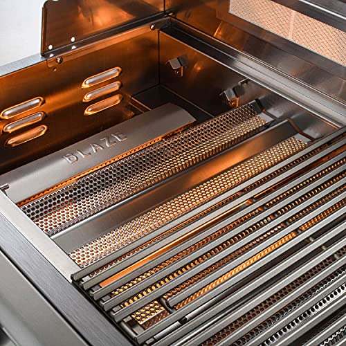 Blaze Premium LTE 32-Inch 4-Burner Built-in Natural Gas Grill with Rear Infrared Burner & Grill Lights - BLZ-4LTE2-NG
