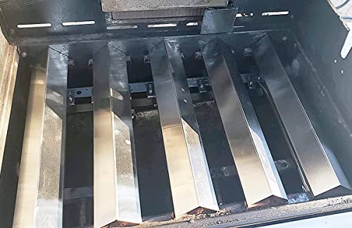 Htanch SN1751 (5-Pack) 16 13/16" Stainless Steel Heat Plate Replacement for Brinkmann Models 810-1750-S, 810-3820-S, 810-3821-S,Members Mark GR2210601-MM-0