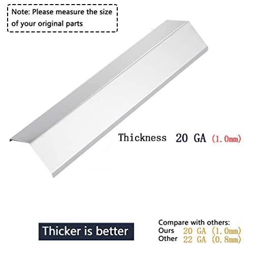 Htanch SN1751 (5-Pack) 16 13/16" Stainless Steel Heat Plate Replacement for Brinkmann Models 810-1750-S, 810-3820-S, 810-3821-S,Members Mark GR2210601-MM-0