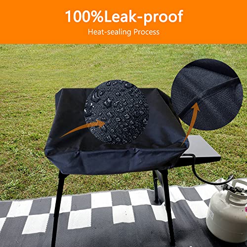 Grill Cover for Blackstone 22 inch Griddle Water Resistant 600D Polyester Heavy Duty Flat top 22" Gas Grill Cover Exclusively Fits Blackstone 22" Griddle Cooking Station Without Hood