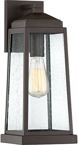 Quoizel RNL8407WT Ravenel Outdoor Wall Sconce Lighting, 1-Light, 100 Watt, Western Bronze (16"H x 7"W)