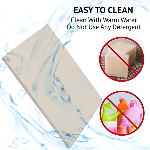 Waykea 10”x10.4”x0.5” Pizza Stone for Toaster Oven | Rectangular Cordierite Grilling Stone Bread Baking Stone for Grill, Oven