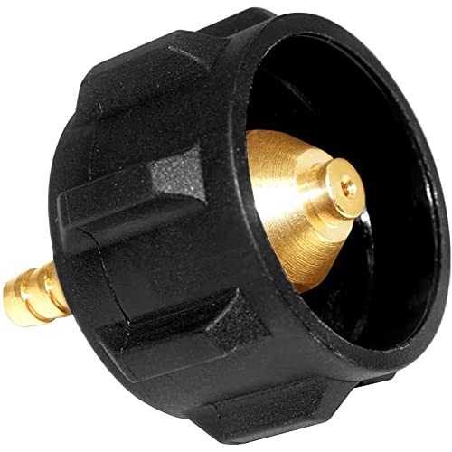 ANPTGHT 2pcs QCC1 Propane Adapter Gas Regulator Valve Fitting with Nut and 1/4" Hose Barb Propane Tank Connectors Adapters