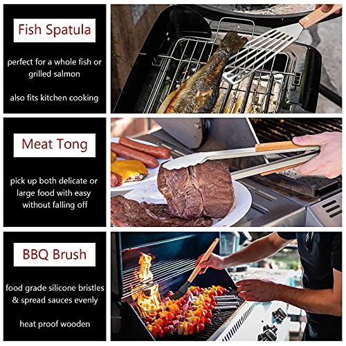 Griddle Accessories Set of 20, HaSteeL Complete Stainless Steel Griddle Spatula Tools with 9β Melting Dome, Heavy Duty Metal Spatulas Choppers Cast Iron Grill Press for Flat Top Teppanyaki BBQ Outdoor