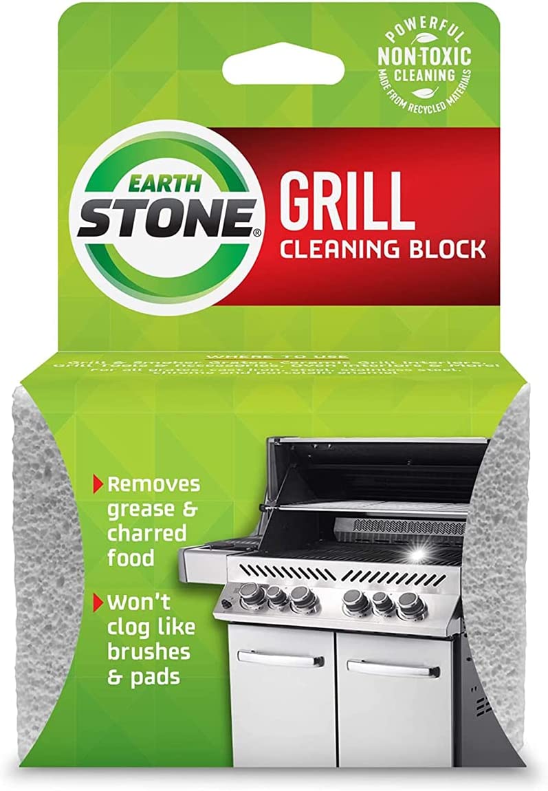 EarthStone International GrillStone Grill Cleaning Block, brown (750SS012) Twin