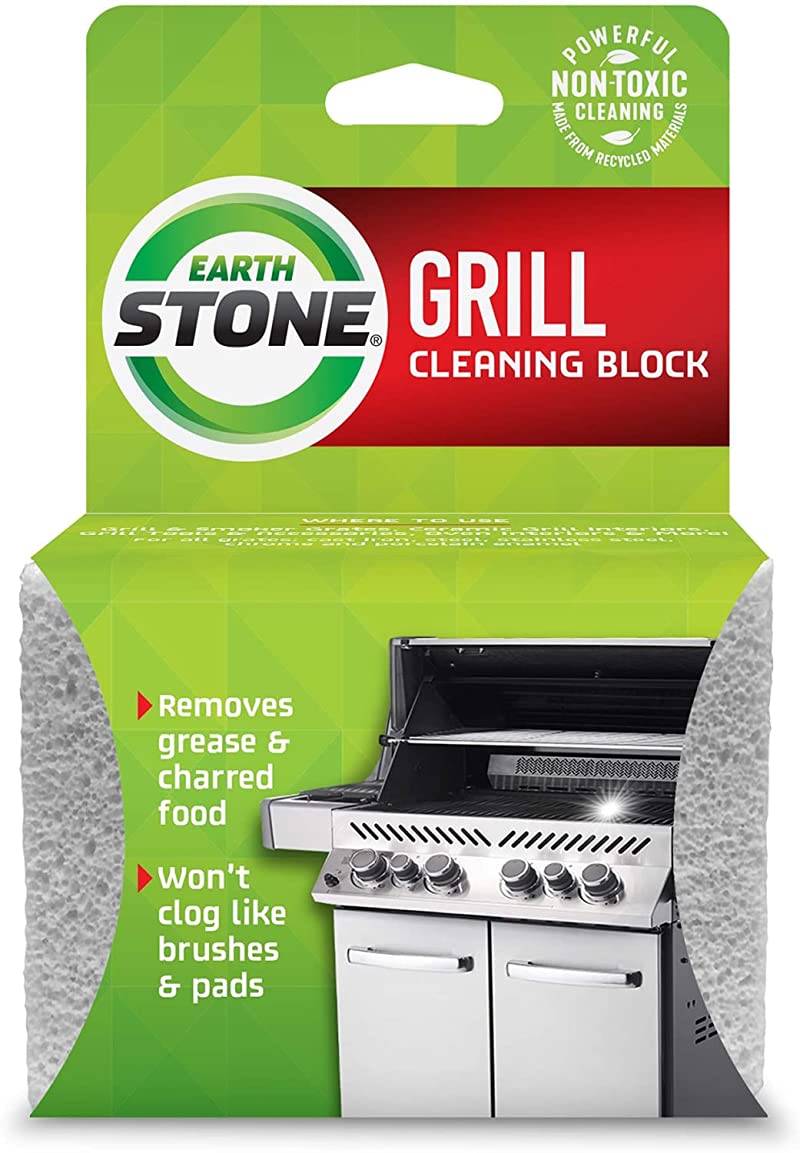 EarthStone International GrillStone Grill Cleaning Block, brown (750SS012) Twin