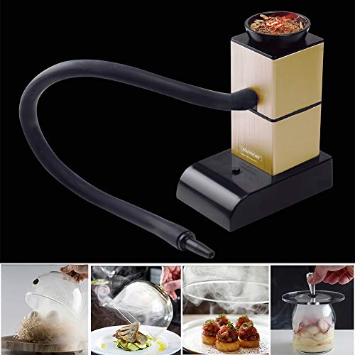 CREATIVECHEF Smoking Gun,Cocktail Smoker Kit,Used Outdoors, Bars, Parties,Aluminum Alloy Material,Yellow