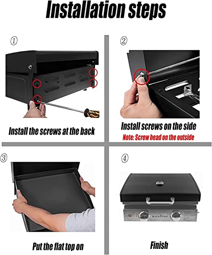 Hard Cover Hood for Blackstone 22 Inch Tabletop Griddle,Hard Lid with Temperature Gauge-Replacement Accessories for Blackstone 22" Grill