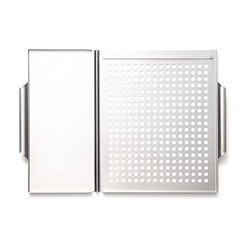 Outset 76502 Cedar Plank Holder and Grill Grid, Silver