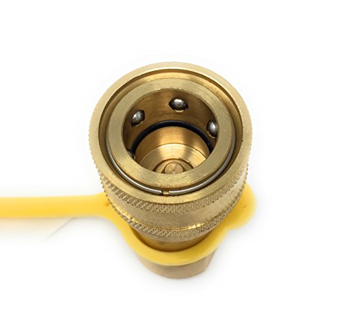 12 Feet 1/2" QDD+NG 144" Hose Natural Gas and Propane Conversion Kit [2585] 1/2" Quick Disconnect Low Pressure Hose Assembly for Outdoor Use Grill Griddle Smoker Fire Pit Pizza Oven Generator Heater