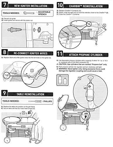Weber Performer Replacement Gas Grill Igniter Kit 10470