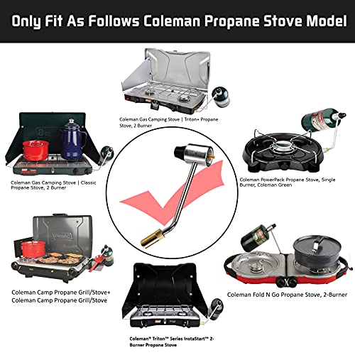 MCAMPAS 5430 Stove Pressure Regulator Replacement Part for Coleman Propane Stoves, Grills/Stoves, Fold N Go Stoves Pressure Gas Regulator Fitting