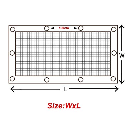 ALBN Sun Shade Mesh, Stripe Privacy Screen Weatherproof with Metal Hole for Balcony Patio Fences Privacy Protection Hood, 51 Sizes (Color : Gray White, Size : 100x700cm)