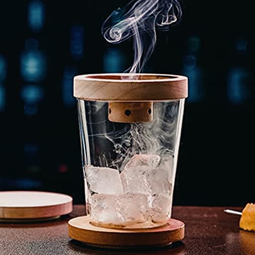 Cocktail Smoker, Saudoli Cocktail Smoker Kit with Wood Chips for Whiskey,Drink,Bourbon Smoker Kit,Old Fashioned Smoker Kit