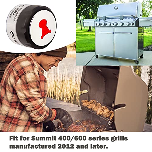 ๐ฎ๐ฌ๐ฎ๐ฏ ๐๐ฉ๐ ๐ซ๐๐๐๐ 91538 Gas Grill Lighted Control Knobs(OEM) , 91538 Knob Compatible with Weber Summit 400/600 Grills Manufactured 2012 and Later, Fit for E-470/670, S-460/470/660/670 etc.