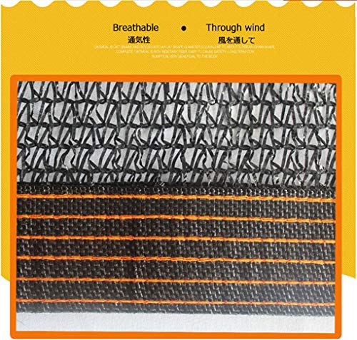 Shade Cloth Shade net 60% Sunblock Shade Cloth Net, with Grommets, Black Bulk UV Resistant Fabric Mesh, for Patio Lawn, Balcony Privacy Sunblock Screen Mesh