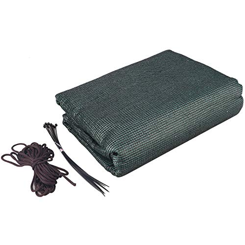 Sogaml Balcony Privacy Shield Sun Protection, Windproof Sun Shade UV Protection Privacy Screen Balcony Fence Mesh Net for Wall Garden Yard Porchs Deck Patio(3.5ftx16.4ft, Black)
