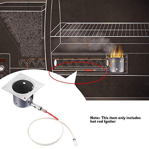 QuliMetal Grill Hot Rod Ignitor Kit Replacement Parts for Pit Boss Pellet Grills, Replacement Hot Rod/Grill Igniter - Durable Hot Rod Ignitor with Fuse