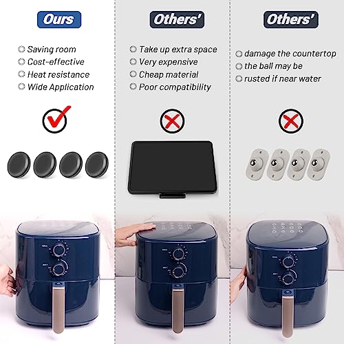 Appliance Slider for Kitchen Appliances,12pcs Self-Adhesive Small Appliance Slider,Kitchen Appliance Sliders for Counter Coffee Maker, Air Fryer, Pressure Cooker, Blender,Coffee Machine,Stand Mixer