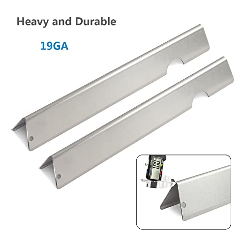 Zemibi Grill Flavorizer Bars Replacement for Weber 66030, 66033, Weber Genesis II LX 400 Series Gas Grill, Weber Genesis II SE-410 Grill Parts and Genesis II E-410 LP, 7 PC Stainless Steel Heat Plate