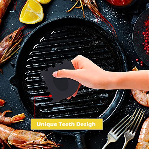 18 PCS Griddle Cleaning Kit for Blackstone, Flat Top Grill Cleaning Kit,Griddle Accessories with 1 Grill Scrapers, 1 Cleaning Handle, 10 Griddle Brush, 4 Grill Stone, 2 Pan Scrapers