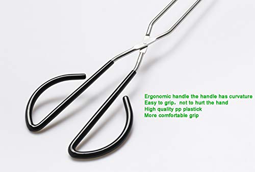 Stainless Steel Kitchen Tongs, Hiash 16 Inch Extra Long Scissor Tongs with Comfortable Handle for Barbecue Grilling