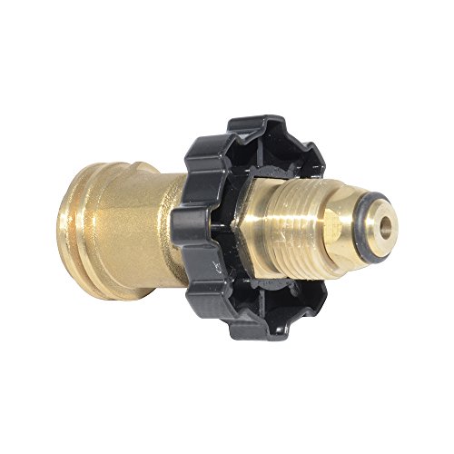 Aobbmok Universal Fit Propane Tank Adapter Converts POL to QCC1/Type 1 Wrench to Hand Tighten Old to POL Cylinder Valve