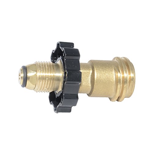 Aobbmok Universal Fit Propane Tank Adapter Converts POL to QCC1/Type 1 Wrench to Hand Tighten Old to POL Cylinder Valve