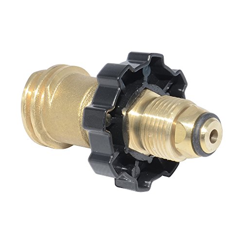 Aobbmok Universal Fit Propane Tank Adapter Converts POL to QCC1/Type 1 Wrench to Hand Tighten Old to POL Cylinder Valve