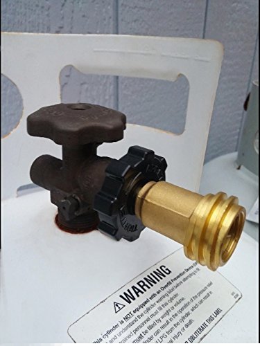 Aobbmok Universal Fit Propane Tank Adapter Converts POL to QCC1/Type 1 Wrench to Hand Tighten Old to POL Cylinder Valve