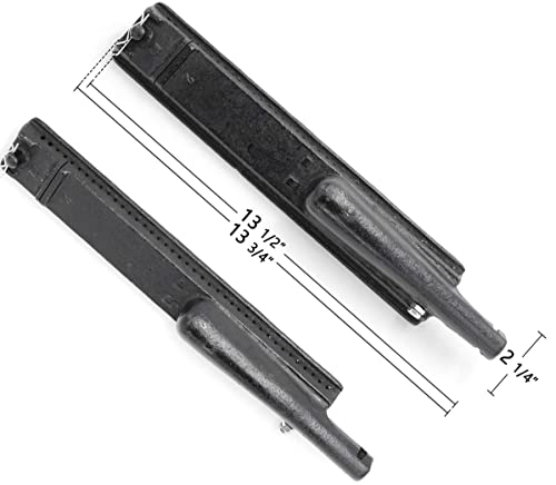 Votenli C2490A(3-Pack) S9401A(3-Pack) 15" Stainless Steel Heat Plate and 13 3/4” Cast-Iron Grill Pipe Burner Replacement for Charbroil 463240804, 463240904, 463241704, 463241804, 463247004, 463247504