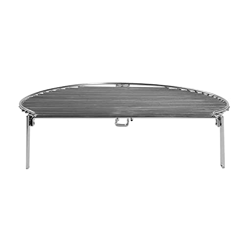 BBQGUYS Signature Stainless Steel Grill Expander Cooking Grate for Kamado Grills - Fits Big Green Egg Large & Kamado Joe Classic - BBQ-KGE-17-SS
