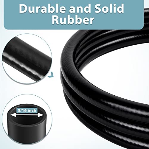 SHINESTAR 5FT Propane Adapter Hose with Regulator for Blackstone 17 & 22 Inch Flat Top Griddle, Propane Elbow Adapter Included, Connect to Large Propane Tank