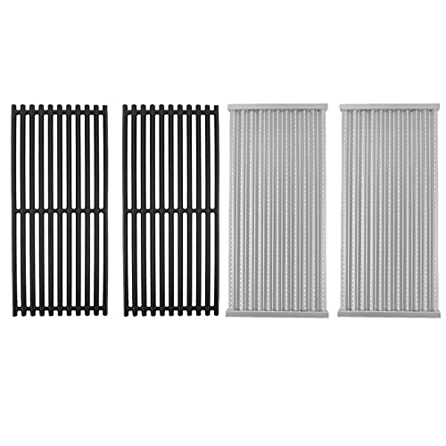 BQMAX 18 7/16" Grill Parts for Charbroil Tru-Infrared 466242014 463273614 463241014 463246909 463241013 463243911 Stamped Stainless Steel Emitter and Cooking Grid