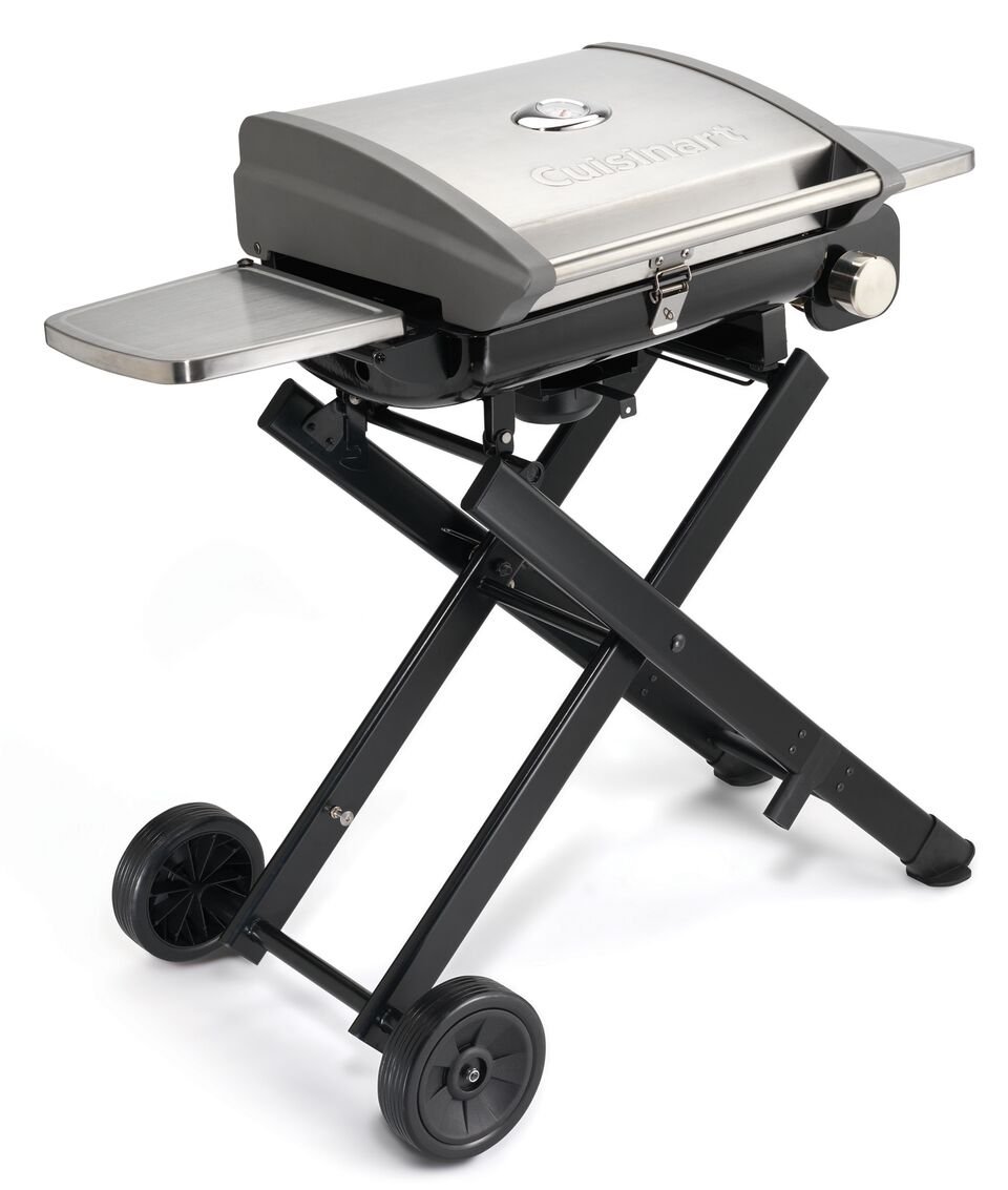 Cuisinart CGG-240 All Foods, 27.3" L x 38" W x 23.5" H, Roll-Away Gas Grill, Stainless Steel