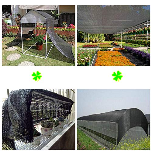 Sunblock Shade Cloth Knitted Mesh Tarp Black 10 16ft(34m) Breathable Encryption Net for Balcony Privacy Screen Fence