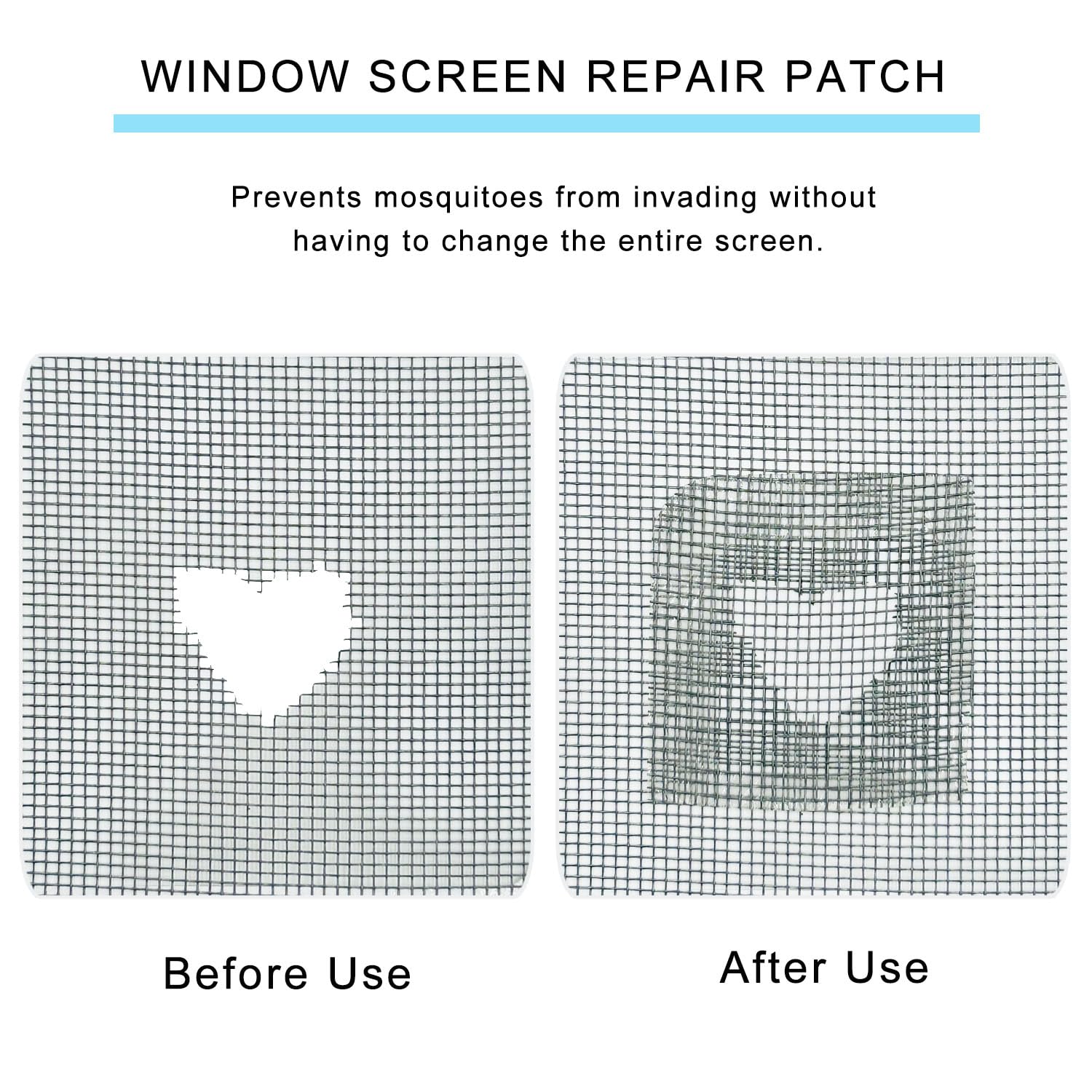 Window Screen Repair Patches,Screen Door Replacement Repair Kit,Self-Adhesive Screen Kit Fiberglass Screen Patches Mesh Repair Suitable for Repairing Holes&Tears (Grey-10Pcs, Large)