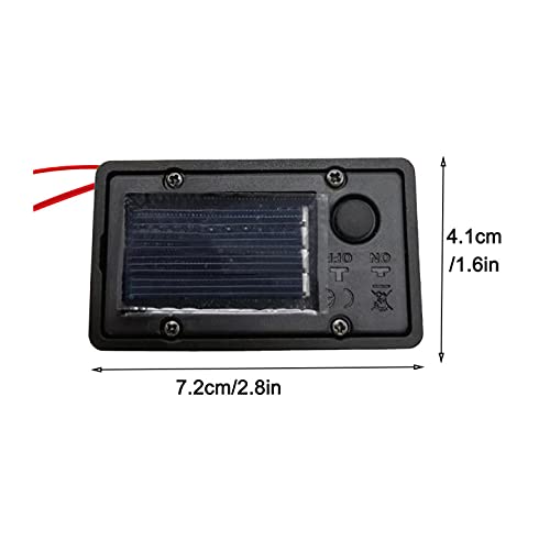 CALIDAKA Solar Lantern Top Replacement LED Solar Light Replacement Parts Solar Panel Lantern Lid Light Bulb Accessories Battery Box,for Outdoor Hanging Lanterns DIY Table Light Patio Decor