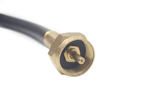 Unifit Propane Brass 4-Port Tee Adapter Kit with 5 ft and 12 ft Hose for Motorhomes Tank RV Camping