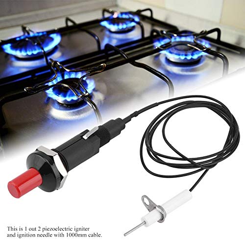 Beennex Piezo Igniter Replacement,Piezo Lgnition - 1 Out 2 Piezo Spark Ignition Kit BBQ Grill Push Button Igniter for Fireplace Stove Gas